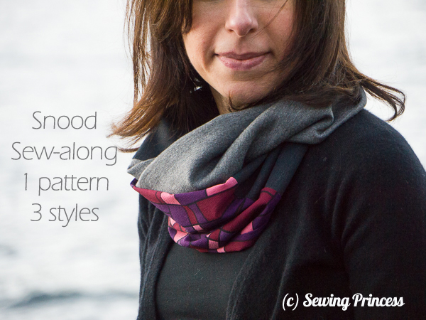 Snood Sew-along: 1 Pattern 3 styles – 1 collo 3 versioni – Sewing Princess